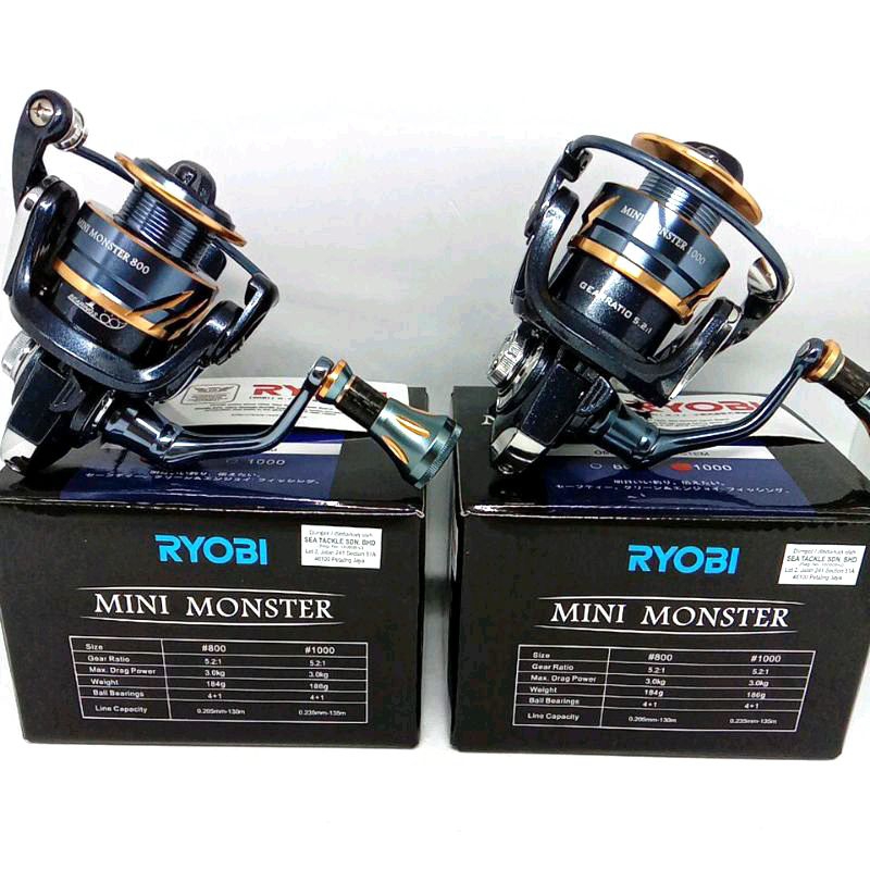 RYOBI MINI MONSTER 800 /1000 spinning reel | Shopee Malaysia