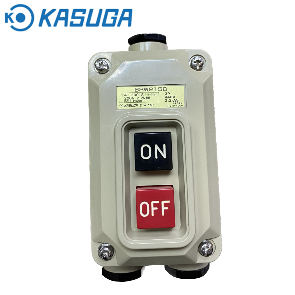 KASUGA BSW 215 B3 RAINPROOF TYPE POWER PUSHBUTTON SWITCH 3P 15A 220V 2 ...
