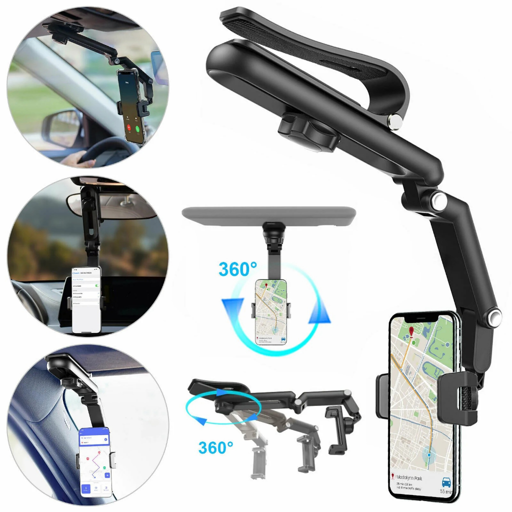 Car Phone Holder Car Mount In-Car Dashboard Phone Holder Universal 360° In-Car Long Neck Phone ...