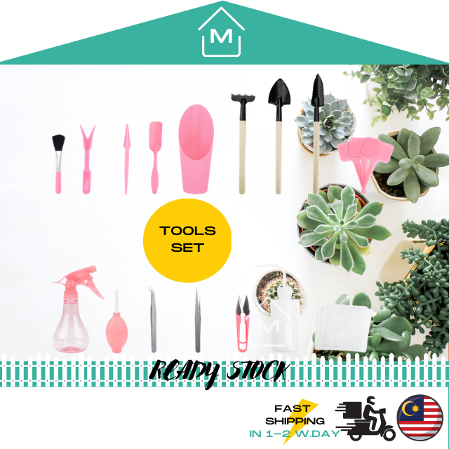 [SET 7/12/14/16] Mini Plant Succulent Gardening Tool Set | Alat-alatan ...