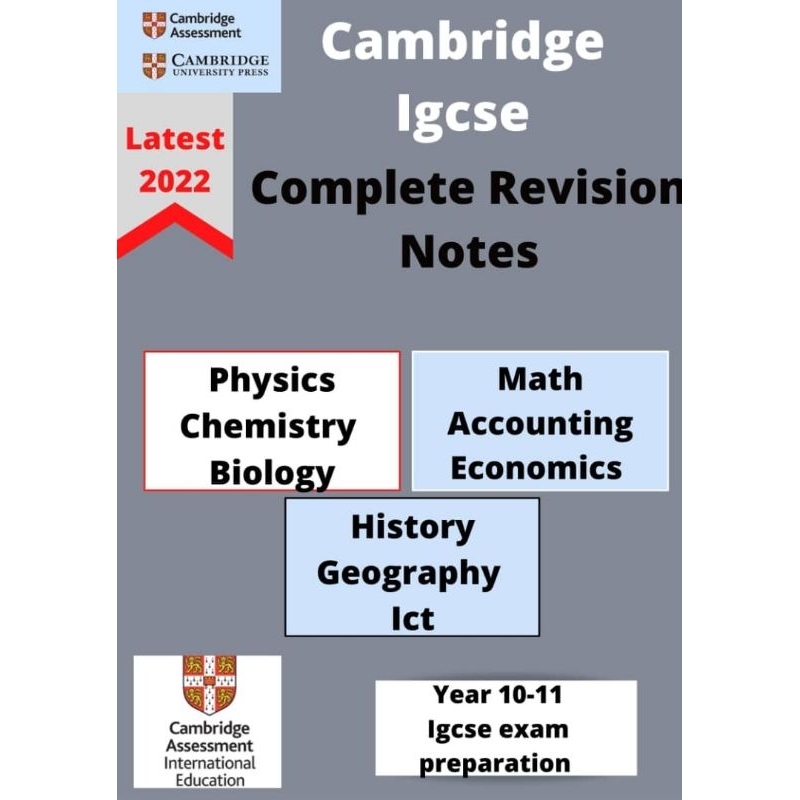 SC.24🌟IGCSE Latest Revision Notes🌟Latest syllabus | Shopee Malaysia