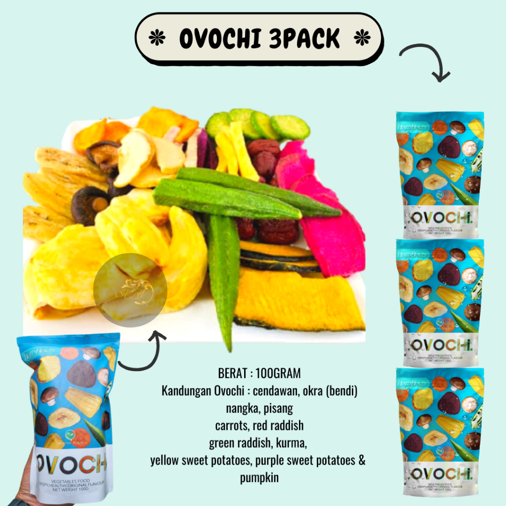 COMBO 3 PACK OVOCHI / SNACK SIHAT | Shopee Malaysia
