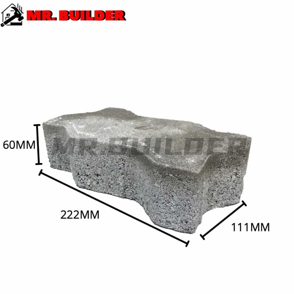 MR. BUILDER Z Paver 60MM 80MM Interlocking Paver Brick Bricks Pavers ...