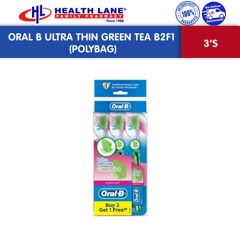 ORAL B ULTRA THIN GREEN TEA B2F1 (POLYBAG) | Shopee Malaysia