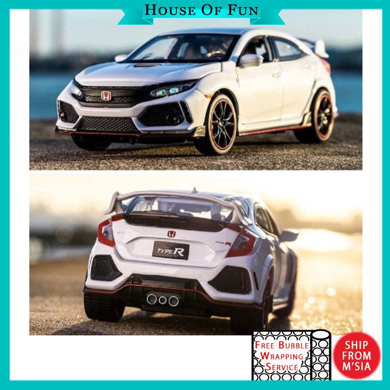 1:32 Merz Porsche Nissan GTR Honda Civic Type-R Alloy Diecast Model Car ...