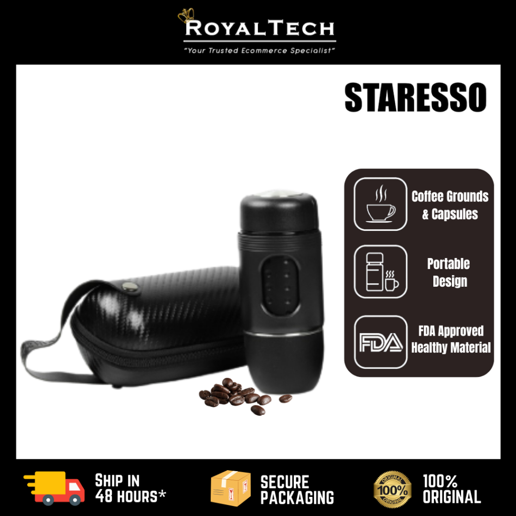 [CLEARANCE DEMO] STARESSO MINI Portable Coffee Maker All in One ( Office ┃Home ┃ Travel ...
