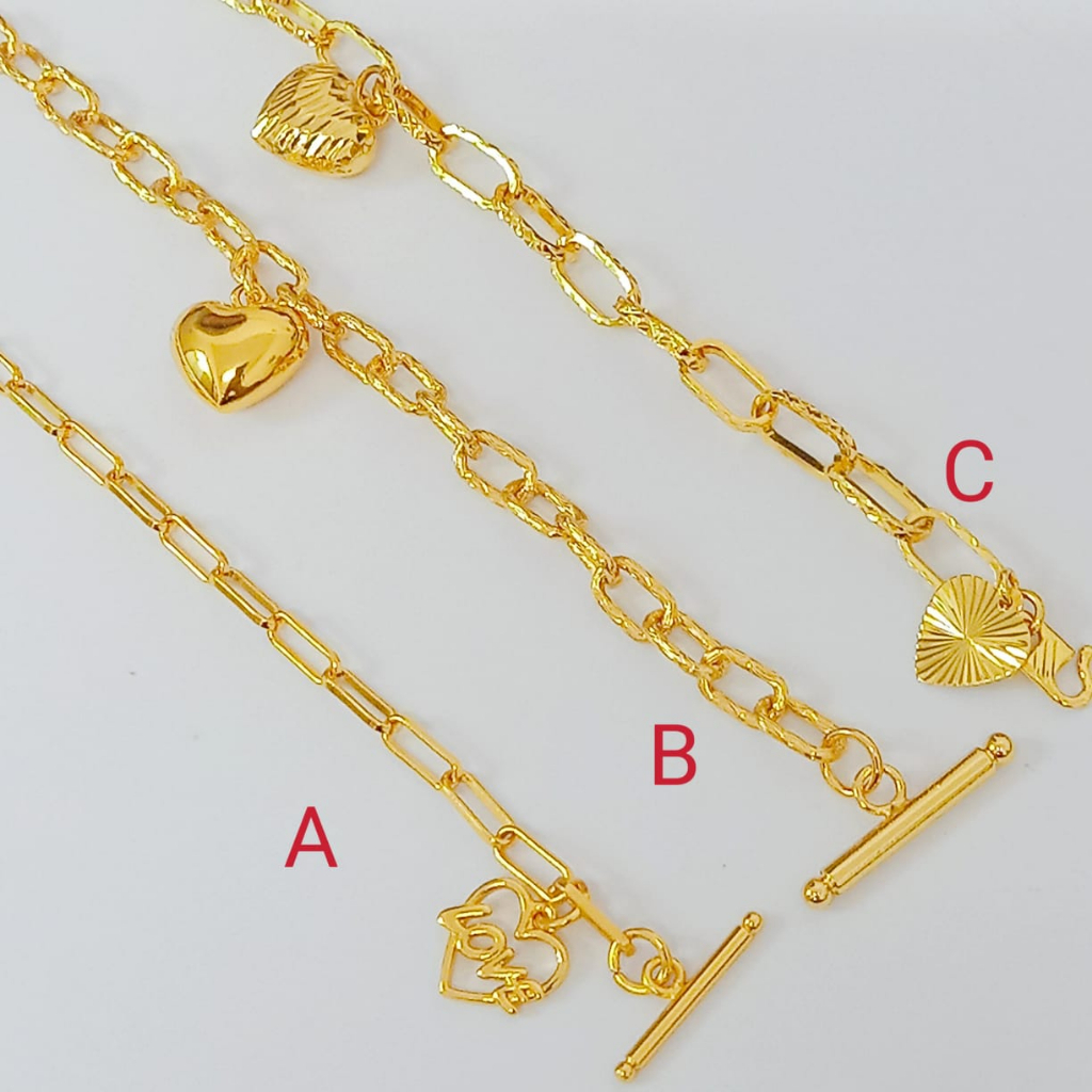 Bracelet Rantai Tangan Emas Bangkok GOLD PLATED | Shopee Malaysia
