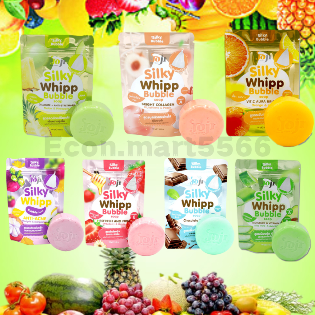 X7 Bars JOJI Secret Young Silky Whipp Bubble Soap 7 formular Moisture ...
