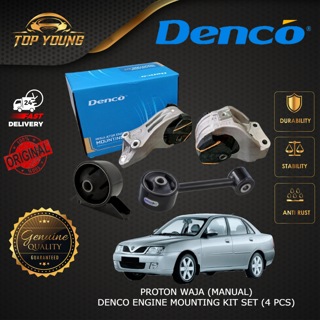 DENCO PROTON WAJA (MANUAL) ENGINE MOUNTING KIT SET 100% ORIGINAL ...
