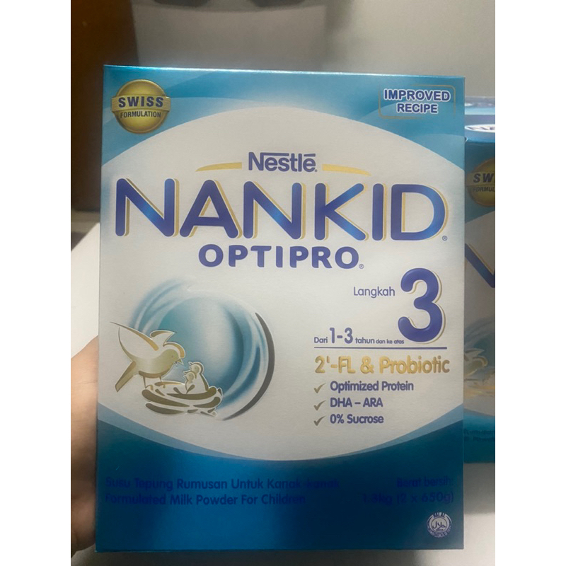 Clear Stock Nestle Nan Kid OPTIPRO 3 1.3KG | 2x 650G Langkah 3 Step3 ...