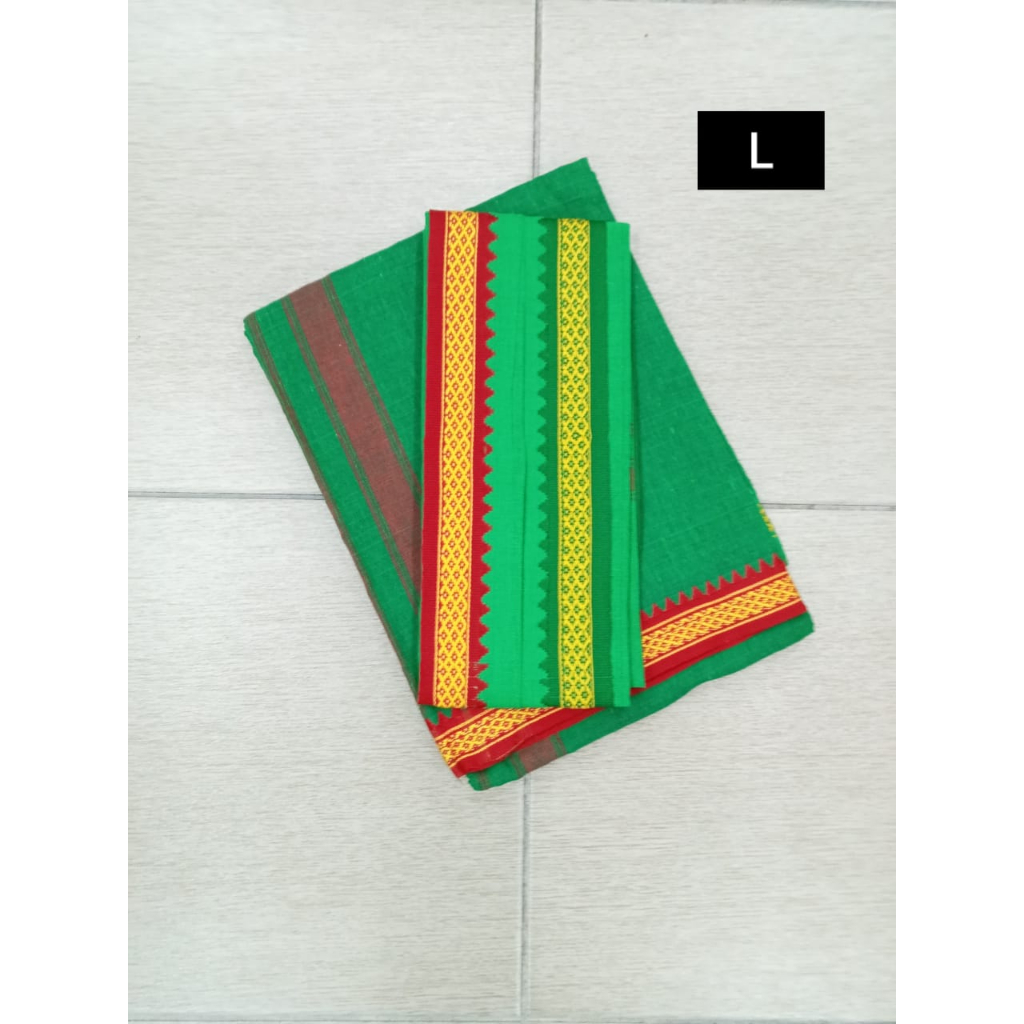 Cotton Veshti 8 x 3 Men's Color Dhoti/Vesti with Thundu Traditional ...