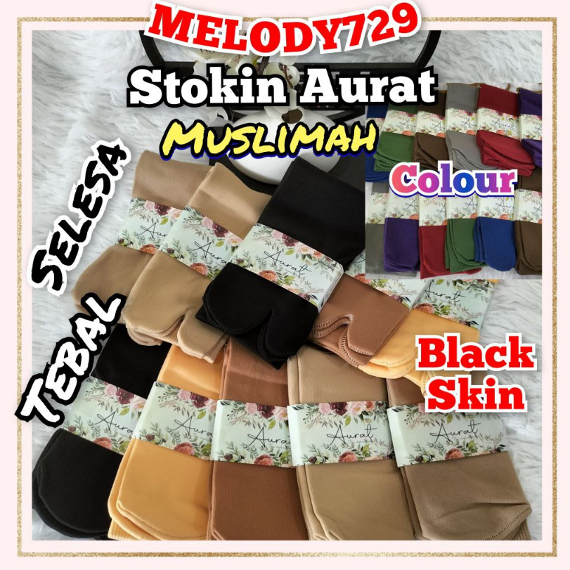 [Melody729] Sepasag Stokin Aurat Berjari /Tidak Berjari Stokin Muslimah ...