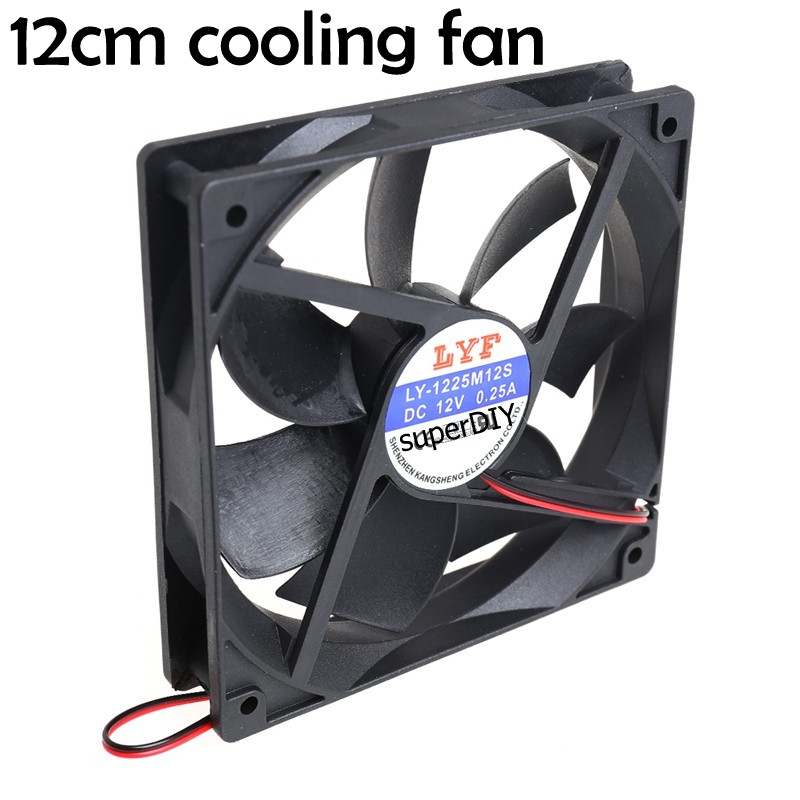 12cm 12v dc cooling Fan For PC Computer CPU Desktop Casing 2 Pin ...
