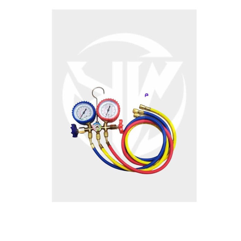 manifold gauge air cond meter and 3pcs hose set | Shopee Malaysia
