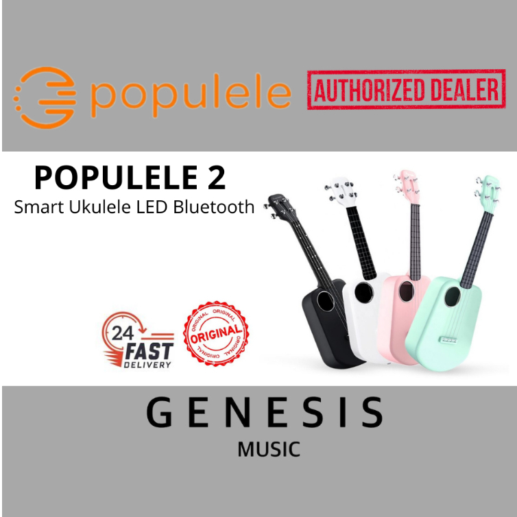 100% ORIGINAL Populele 2 Smart Ukulele LED Bluetooth from XIAO MI+ Full ...