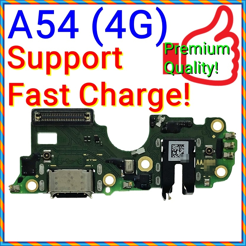 (Support 18W Fast Charge) NEW ORI Charging Port Board MIC Ribbon Audio Jack for Oppo A54 (4G ...