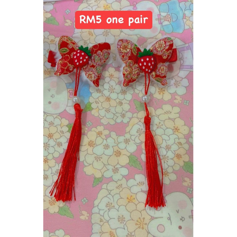 Ready Stocks from Sabah📣 Butterfly 🦋 🍓 hair clips one pair RM5 | Shopee ...