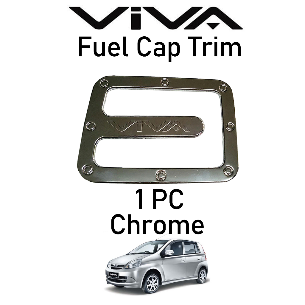Perodua Viva Fuel Cap Trim Fuel Cap Cover Chrome 1 Pcs | Shopee Malaysia