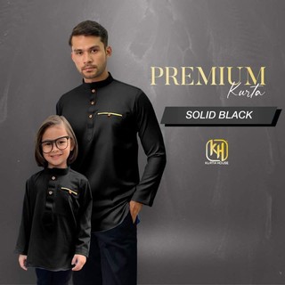 Kurta Premium Dewasa Best Quality Material Best Slim Cut Hitam Putih ...