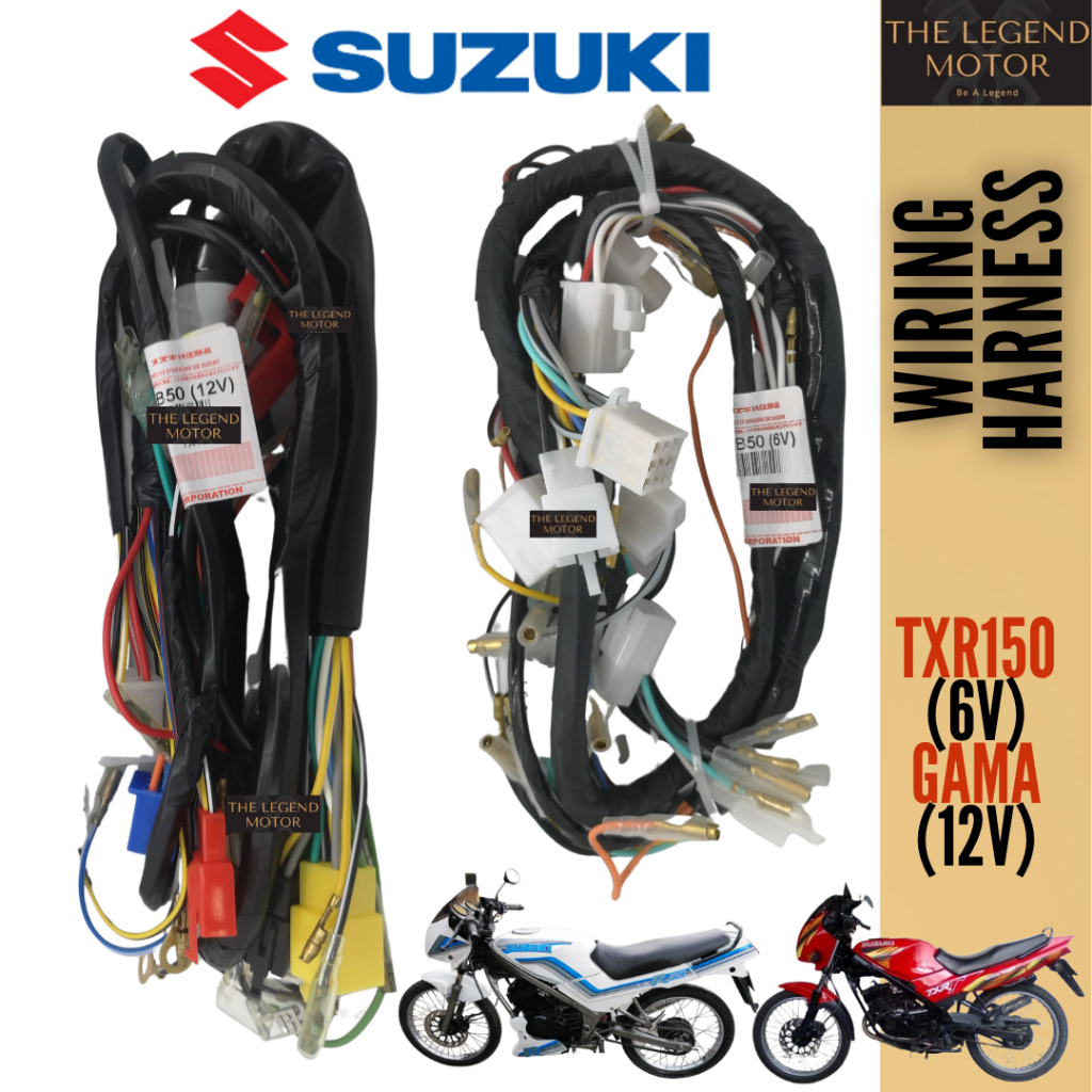 SUZUKI PANTHER TXR150 GAMA TXR 150 WIRING HARNESS WAYARING WAYERING ...