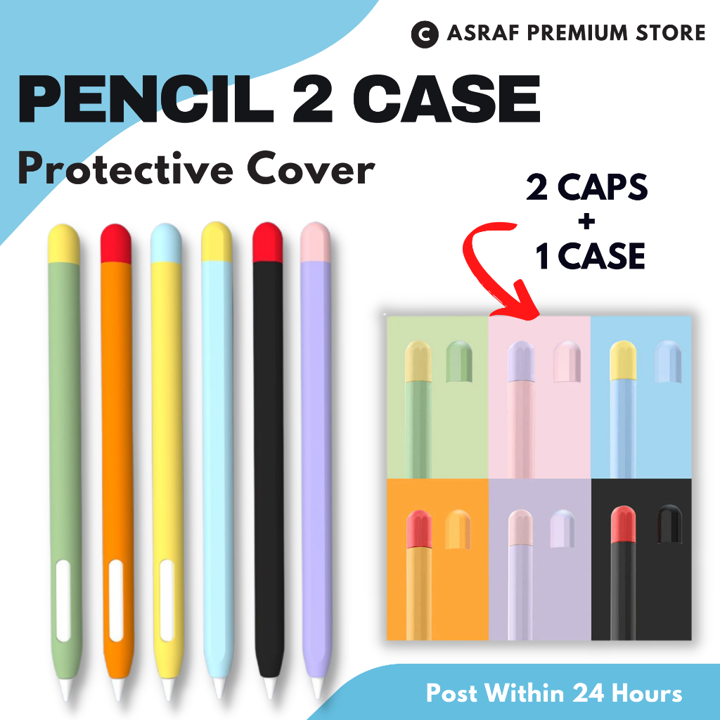 [Post 24H, M'sia Stock] Compatible For Apple Pencil Pen Stylus 2 1 Case ...