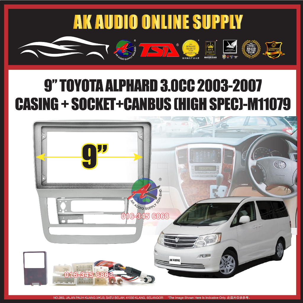 Toyota Alphard / Vellfire 2003 - 2007 ANH10 [ 3.5cc High Spec Canbus ...