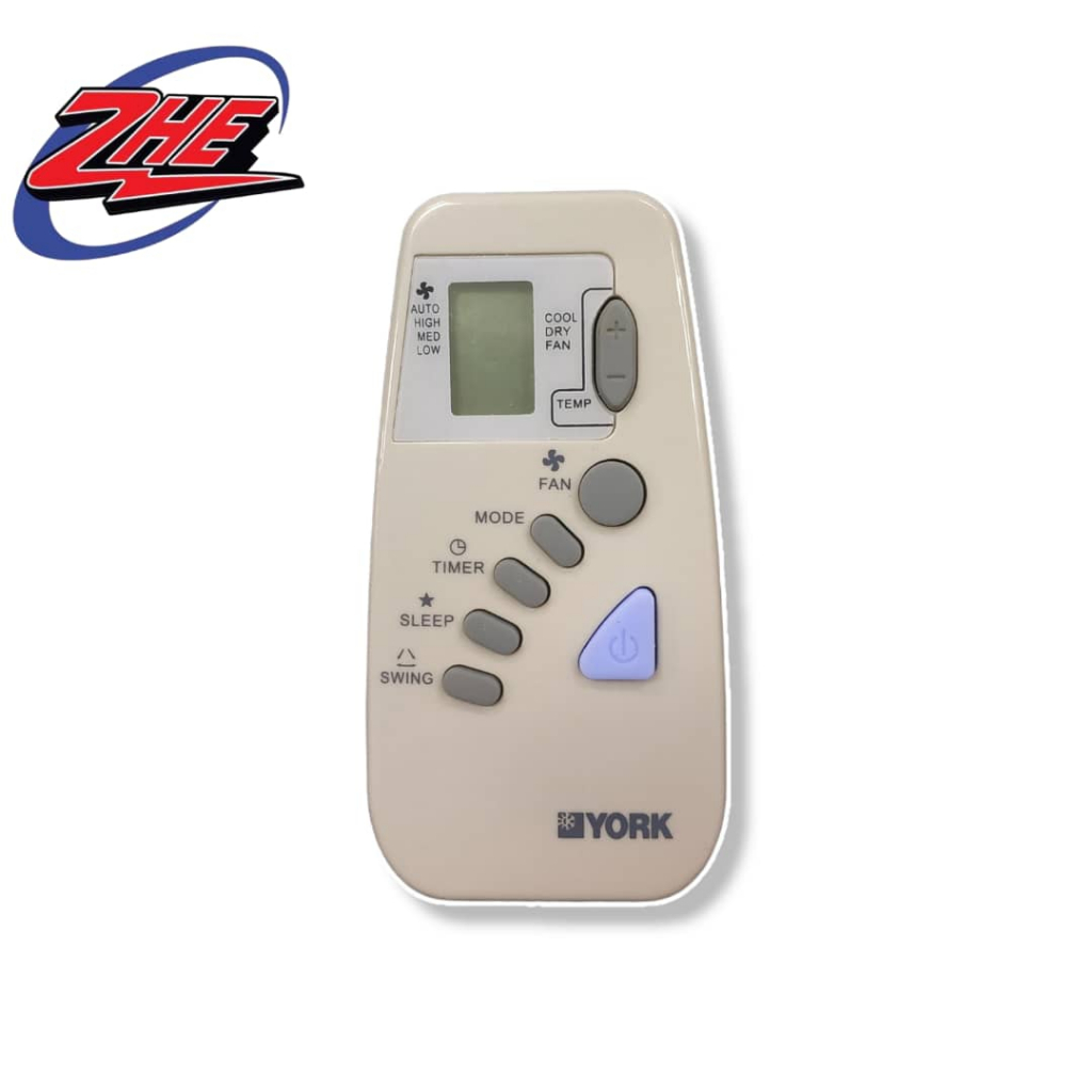 YORK AIRCOND AIR CONDITIONER REMOTE CONTROL / KAWALAN JAUH AIRCOND YORK-002 (0328/522-0010 ...