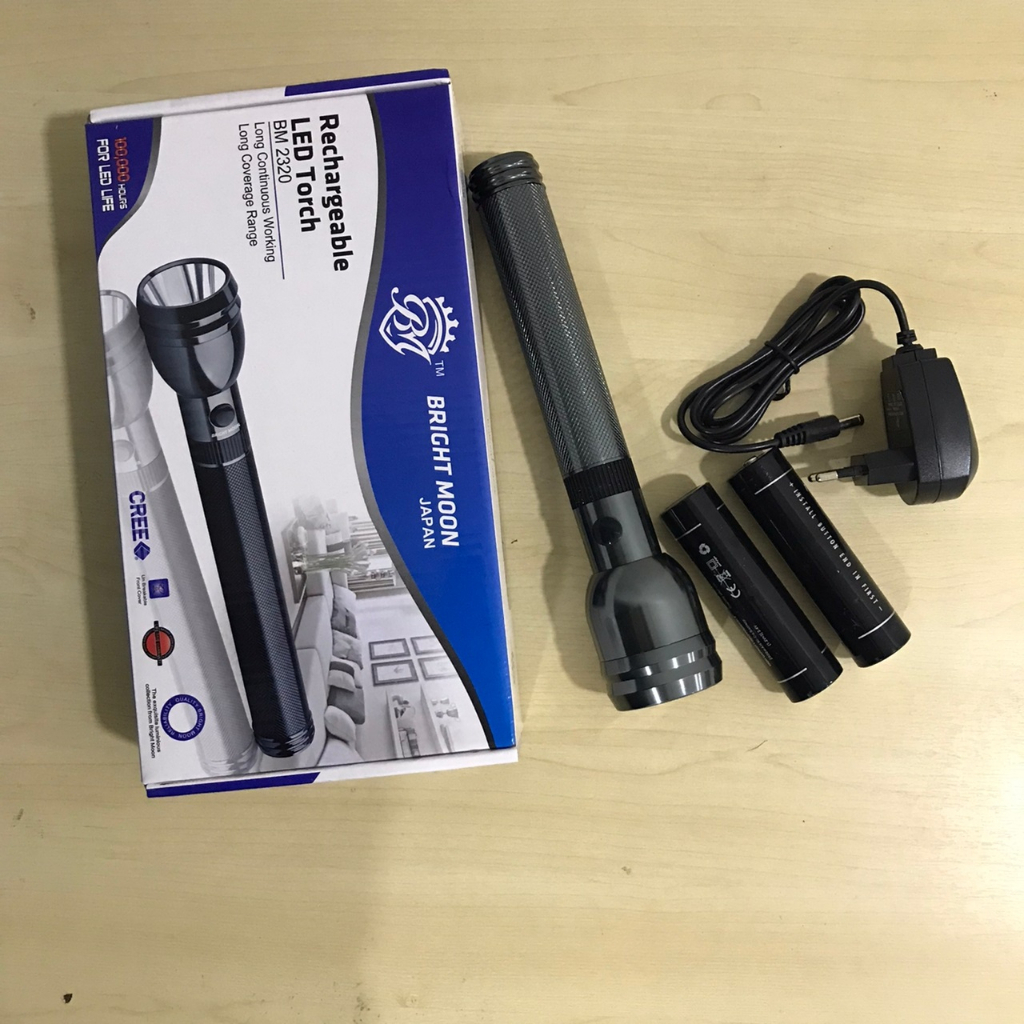 Flashlight Japan -Super Bright LED Torchlight BM20 With 2 X 2000MAH ...