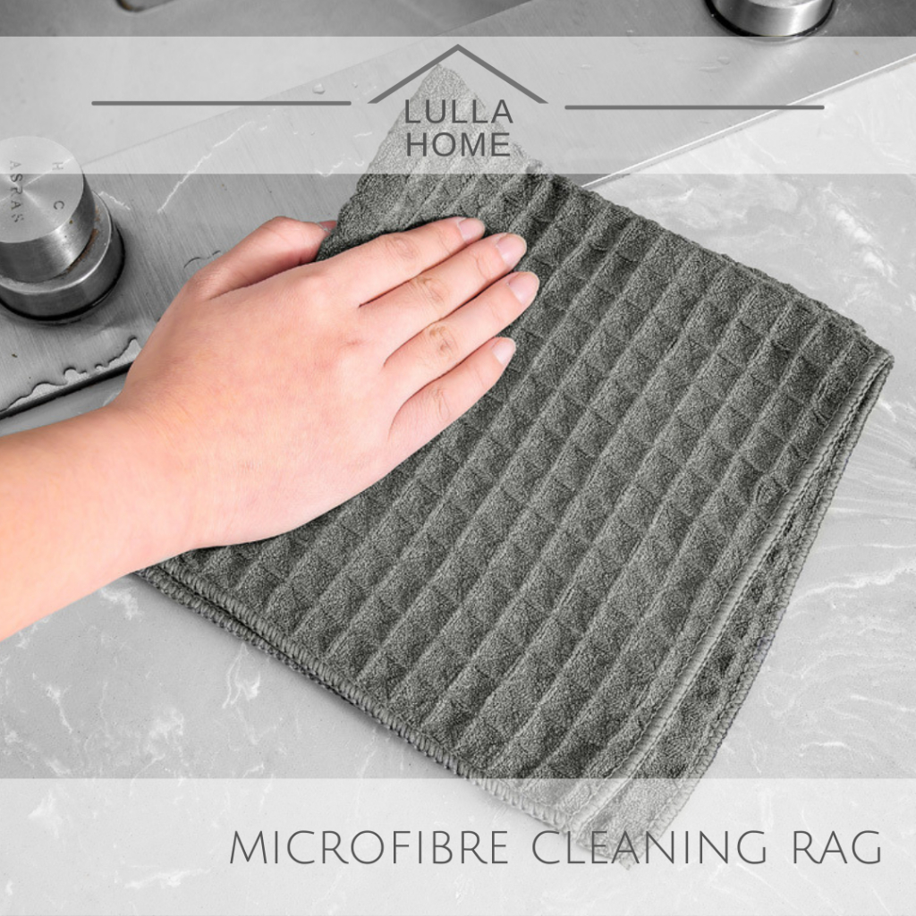 LullaHome Microfiber Cloth Super Absorbent Thick Kitchen Cleaning Cloth ...