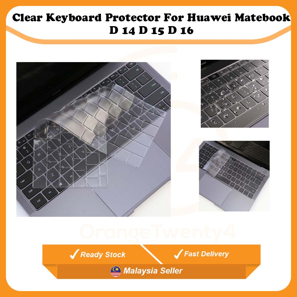 🔥MALAYSIA STOCK🔥Silicone Clear Keyboard Cover For Huawei/ Honor ...