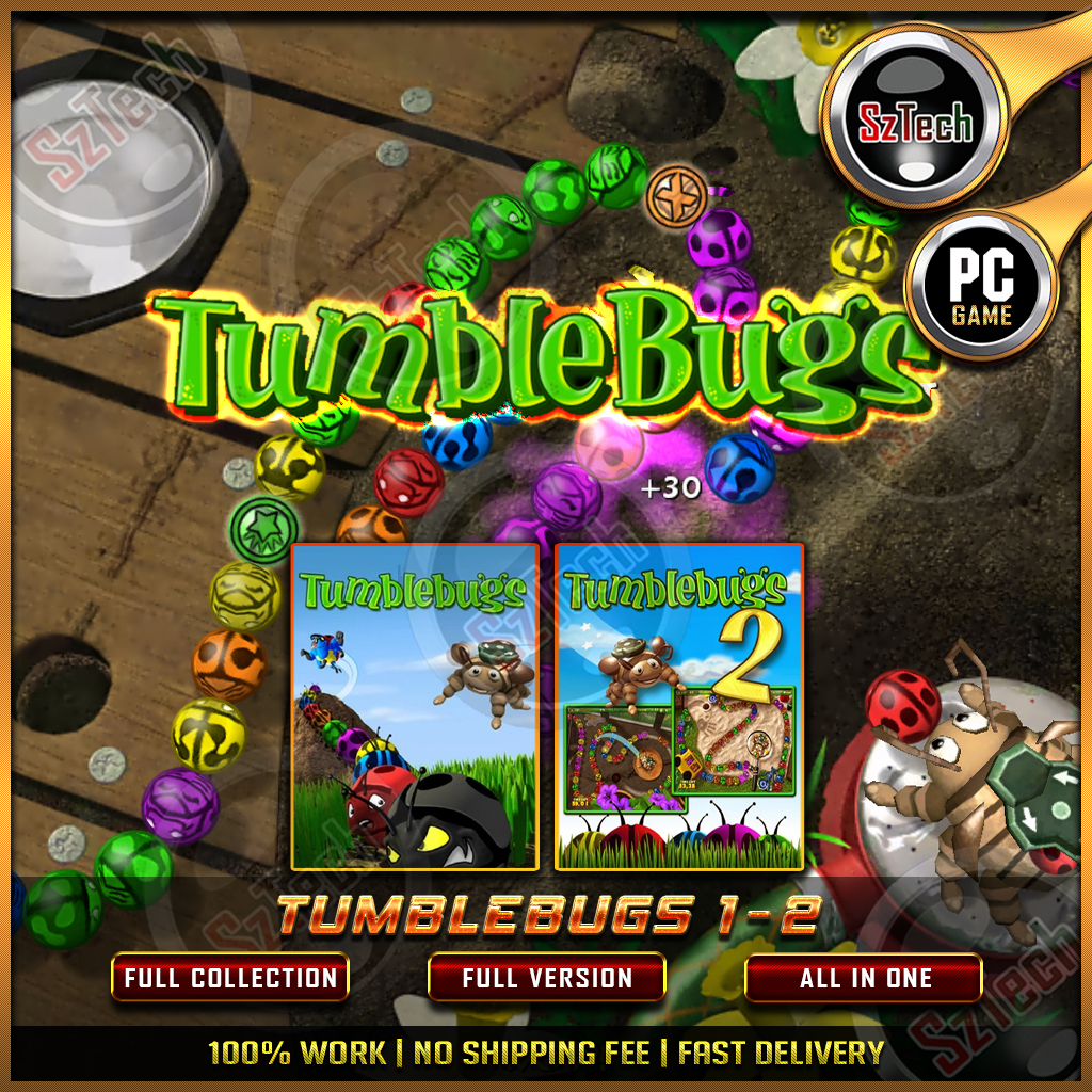 Tumblebugs 1 & 2 [PC GAME]🔥[ DIGITAL DOWNLOAD]🔥Nostalgia Games🔥Classic ...