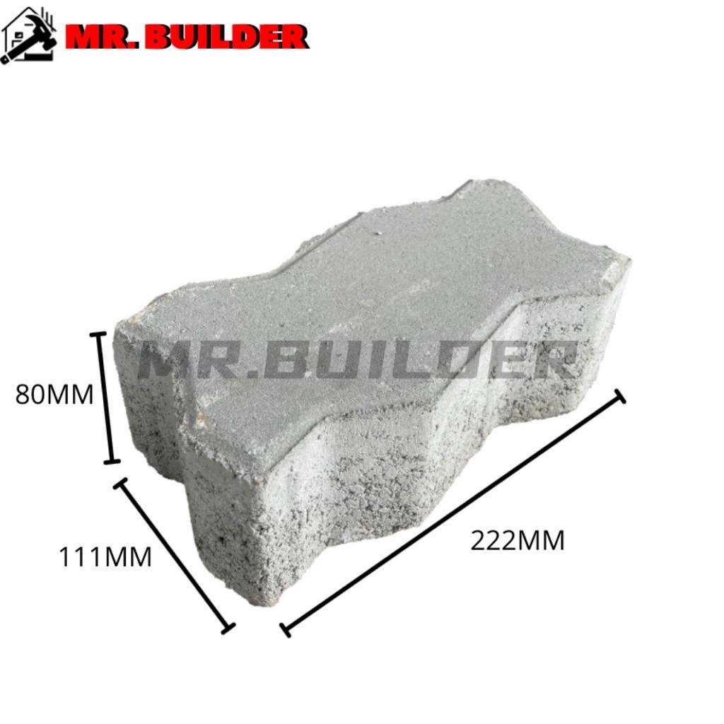 MR. BUILDER Z Paver 60MM 80MM Interlocking Paver Brick Bricks Pavers ...