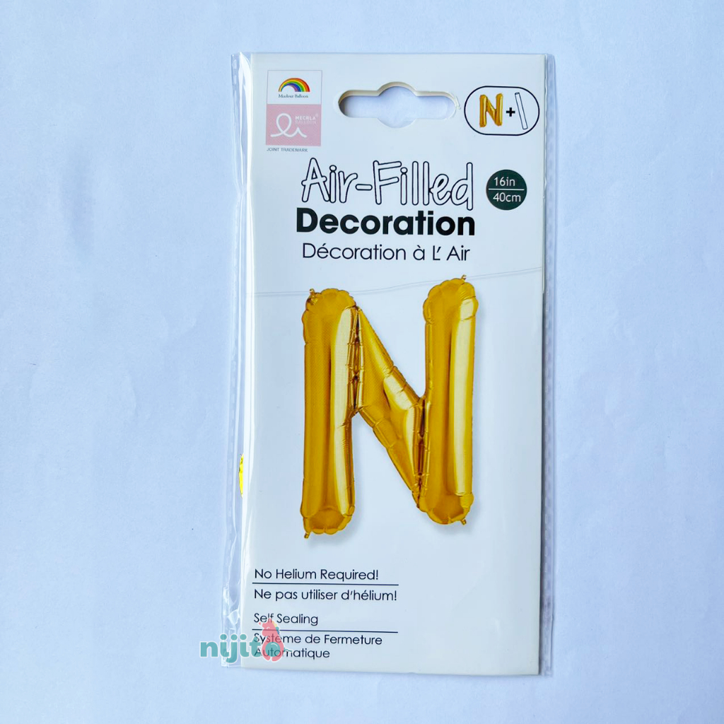 Nijito - 16 Inch Letter Alphabet Huruf ABC Foil Balloon Helium Happy ...