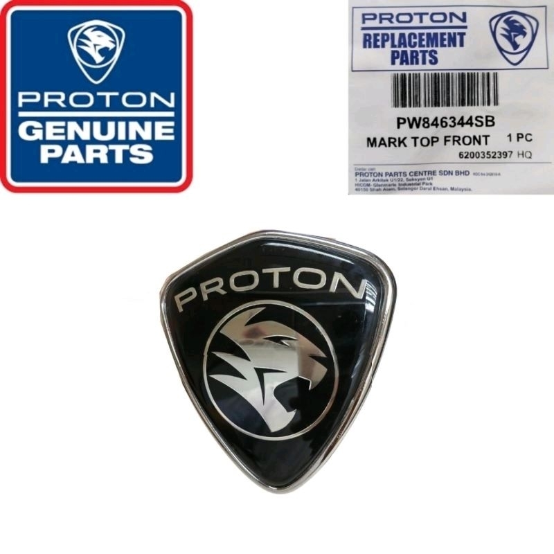 ORIGINAL PROTON WIRA SE/ARENA/SAVVY FRONT LOGO(BLACK) | Shopee Malaysia