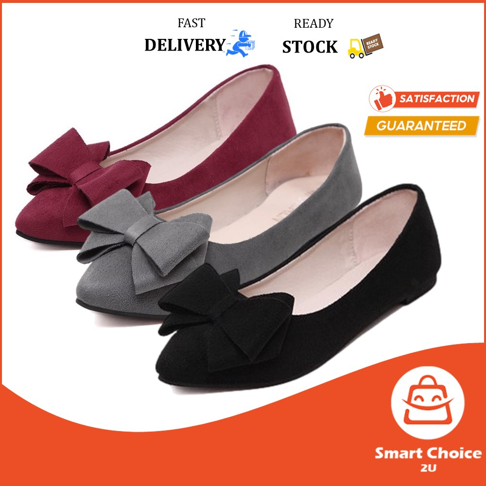 Smartchoice* Kasut Sandal Tapak Rata Wanita Cantik Reka Bentuk Mulut ...