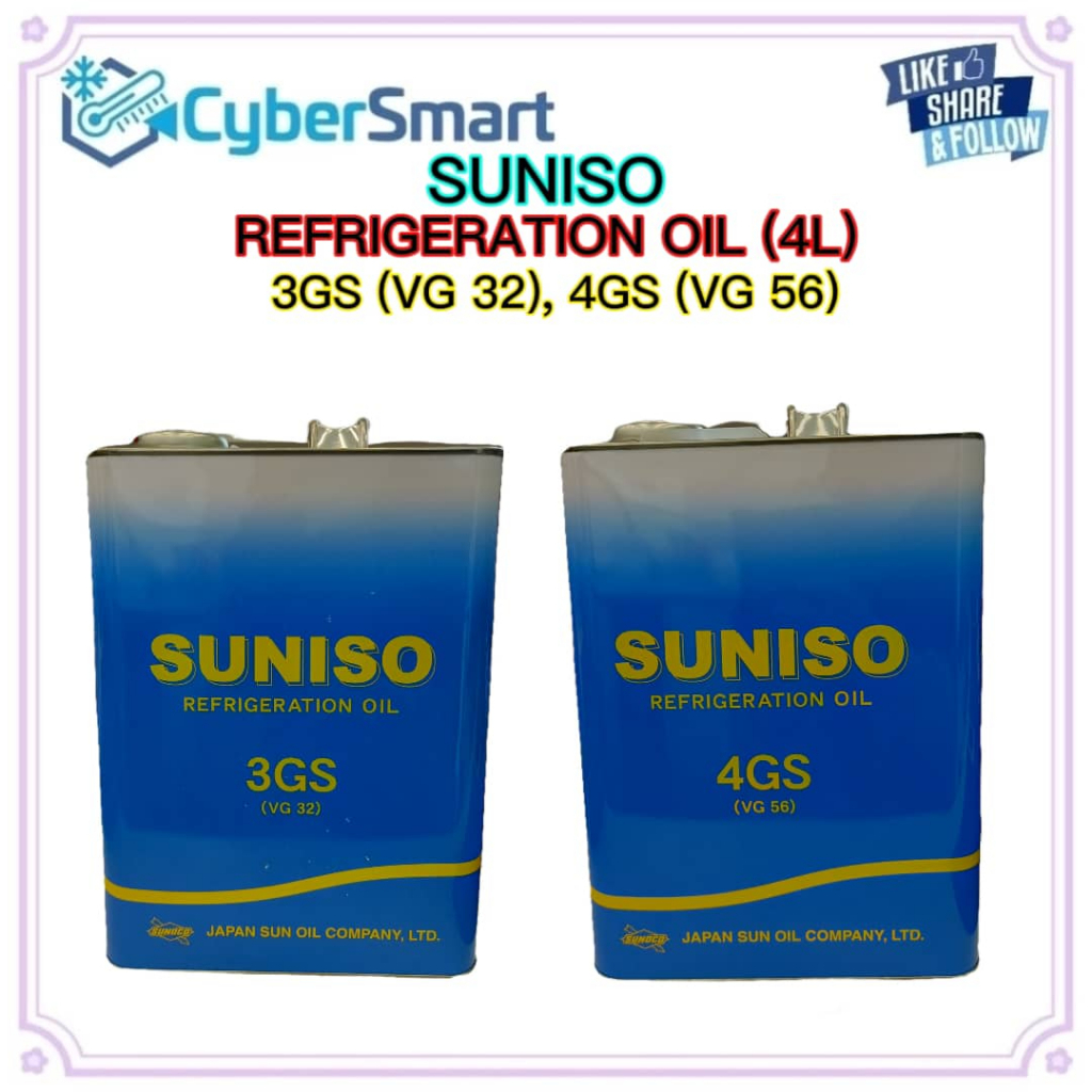 4 LITRE SUNISO 3GS (VG 32) / 4GS (VG56) REFRIGERANT OIL (JAPAN) | Shopee Malaysia