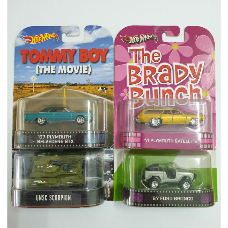 Hot Wheels Retro The Brady Bunch Zoolander Ford Bronco The Tommy Boy ...