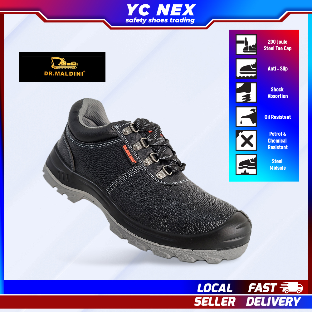 Safety Shoes Low Cut/ Mid Cut Lace Up Leather Sport Safety Boots Steel ...