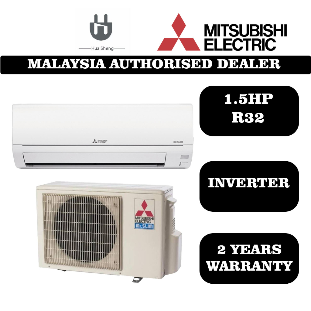 Mitsubishi 1HP/1.5HP R32 Inverter Air Conditioner (MSY-JS10VF / MSY ...