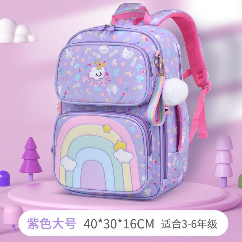 Rainbow Beg Sekolah Backpack Kids School Bag Children Beg Sekolah ...