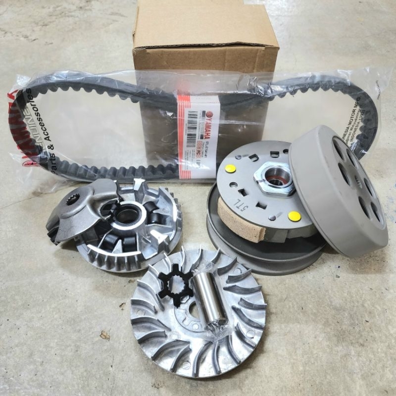 PULLEY SET YAMAHA EGO/EGOS/NOUVO/NOUVO S(front + rear +v belt)GRADE A | Shopee Malaysia