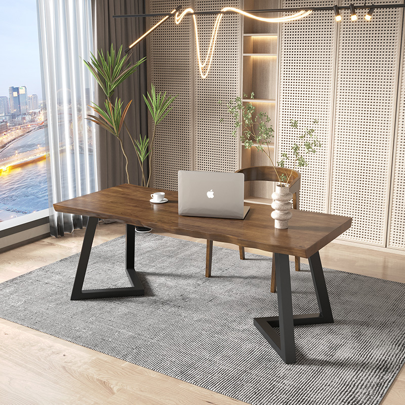BY Nordic Solid Wood Dining Table computer table desk, Pine tree wood ...