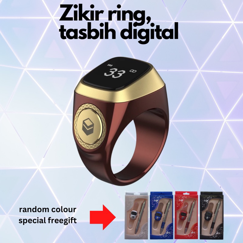 [1 BULAN WARANTI] Tasbih Digital Smart Zikir Ring Tasbih Cincin Umrah ...