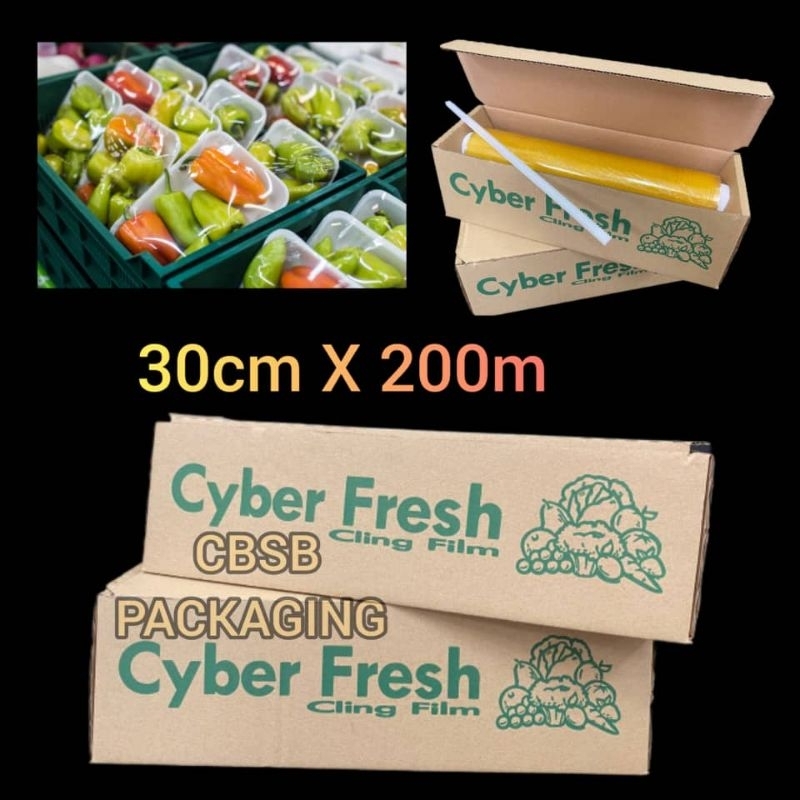 CYBER FRESH CLING FILM WITH SLIDE CUTTER / CLING FILM FOR FOOD / WRAP ...