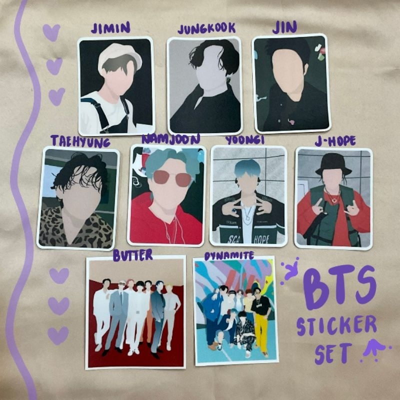 BTS Sticker Set (Vinyl - waterproof) | Shopee Malaysia