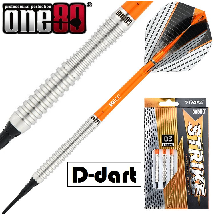 ONE80 SOFT TIP DART - 18G HAND MADE CLASSIC HD TUNGSTEN STRIKE 03 (18G ...