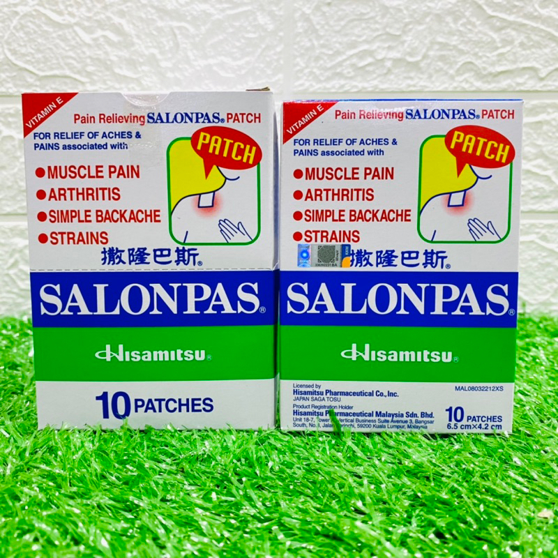 SALONPAS PATCH HISAMITSU PLASTER [6.5CMX4.2CM] [10PACTHES/BOX] | Shopee ...