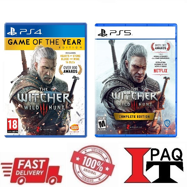 PS4/PS5 The Witcher 3 Wild Hunt [Game Of The Year Edition / Complete ...