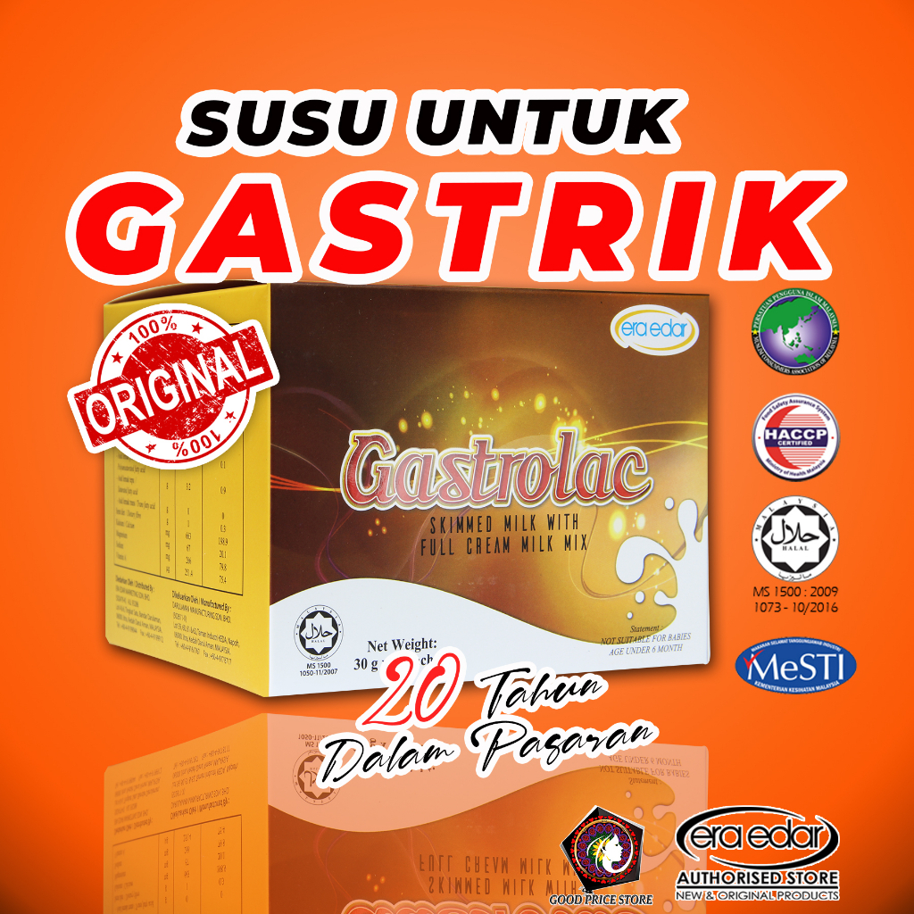 600g GASTROLAC Mix Legakan Gastrik ~ 20 Sachet ( 30g ) Susu Penawar ...