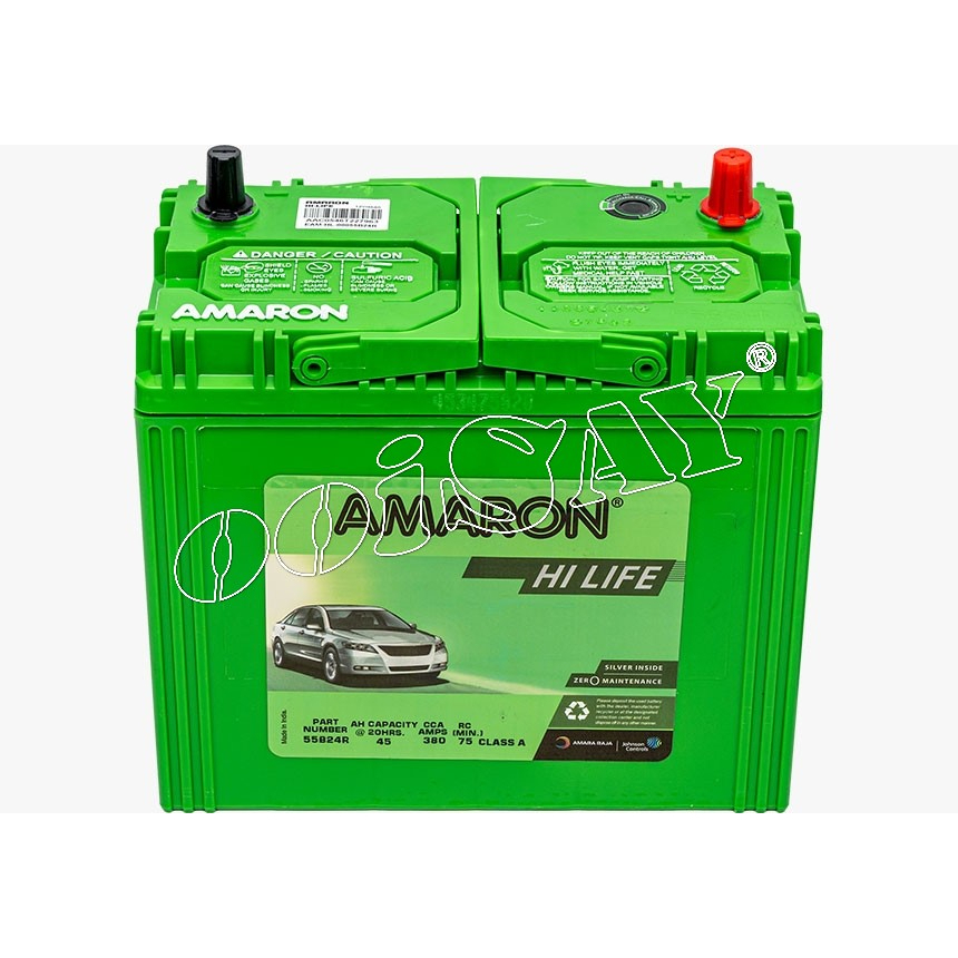 AMARON GO, HI LIFE, PRO NS60 (MF) - Car Battery - Saga BLM FLX Satria ...